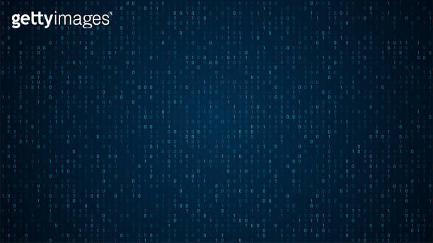 Binary code abstract technology background. Global network 이미지 (1412284608) - 게티이미지뱅크