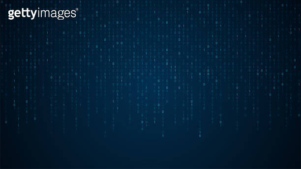 Binary code abstract technology background. Global network 이미지 (1412284577) - 게티이미지뱅크