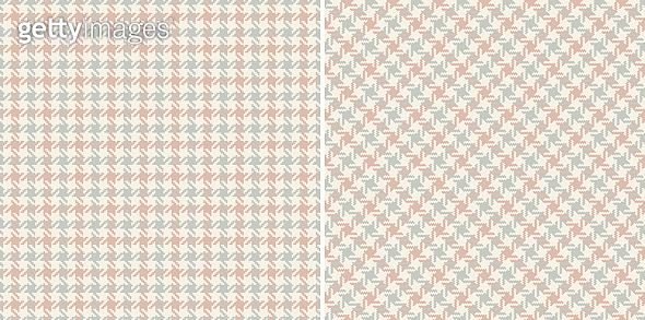 Tweed check pattern in soft cashmere grey, pink, beige. Seamless small ...