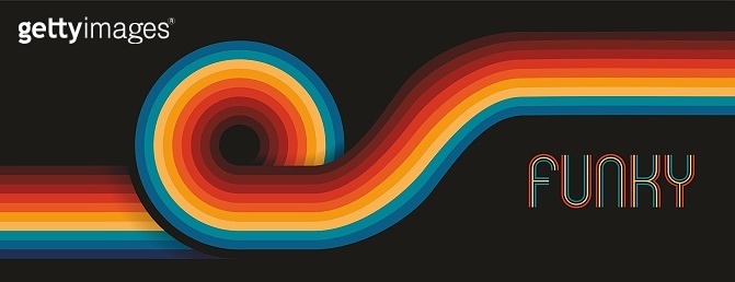 Funky colorful banner. Vector illustration. 이미지 (1405235295) - 게티이미지뱅크