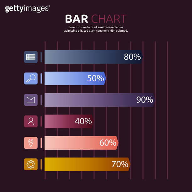 Bar Graph Chart Business Statistic Data Infographic 이미지 (1407948061 ...