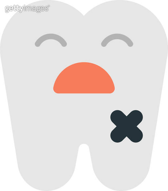 tooth decay illustration in minimal style 이미지 (1446439898) - 게티이미지뱅크