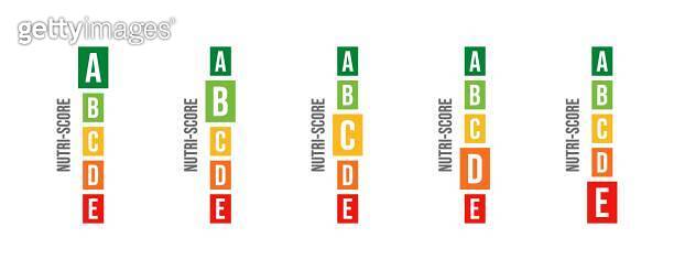 Vector illustration of nutrition labels isolated on white background ...