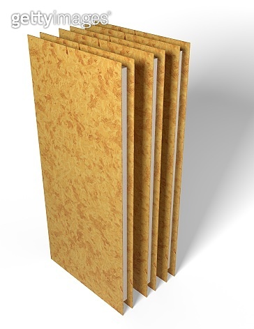 3d render illustration SIP panels for construction of houses isolated ...