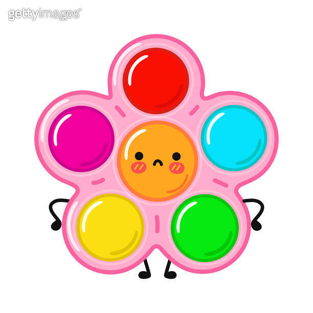 Cute sad simple dimple character. Vector hand drawn cartoon kawaii ...