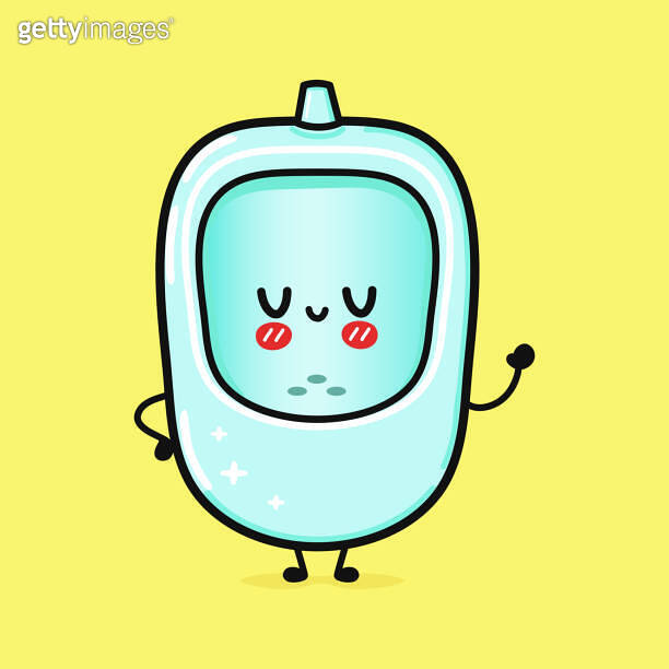 Cute funny urinal character. Vector hand drawn cartoon kawaii character ...