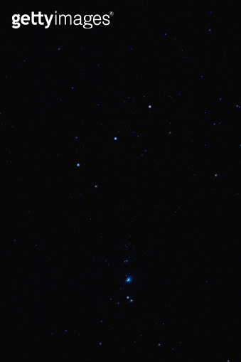 Orion constellation, Milky way stars photographed with star-tracker and ...