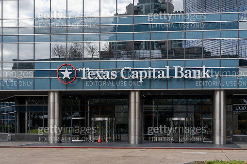 Texas Capital Bank office building in Houston, Texas, USA. 이미지 ...