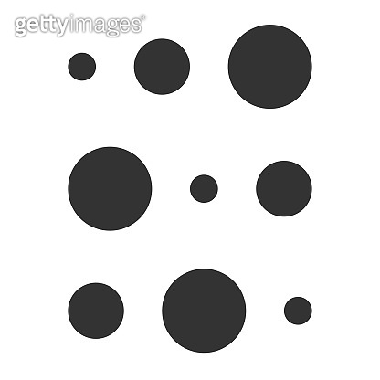 Loading app icon set. Three black circle symbol. Sign load browser ...