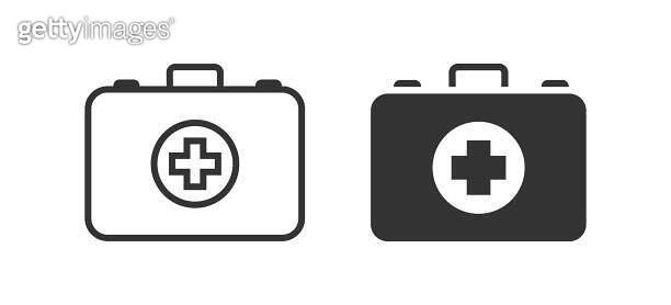 First aid kit icon. Medical box symbol. Sign doctor vector Flat ...
