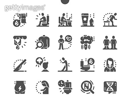 Hemorrhoids. Abdominal pain. Movements, hygiene, digestion, fistula ...