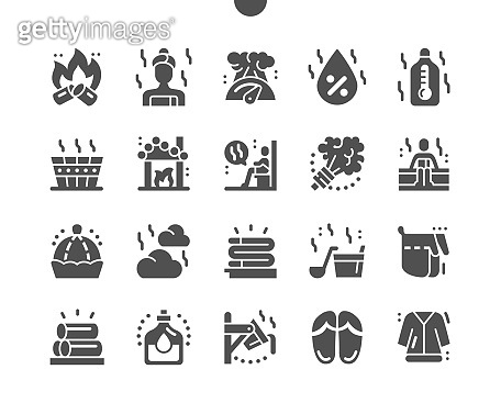 Bathhouse. Bath towels. Hot water and essential oils. Sauna, treatment ...