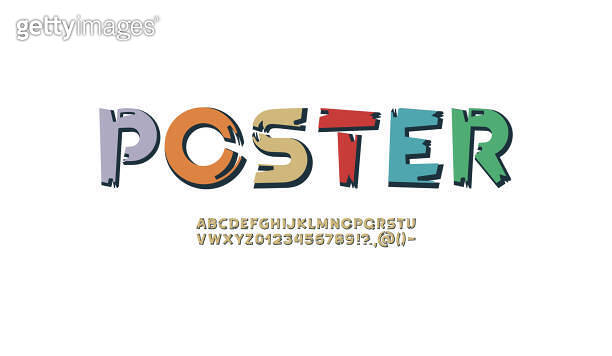 Cursive font, hand drawn brush stroke alphabet, vector illustration ...