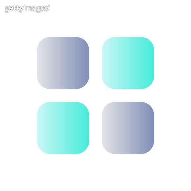 Bento like menu flat gradient color ui icon 이미지 (1410042355) - 게티이미지뱅크