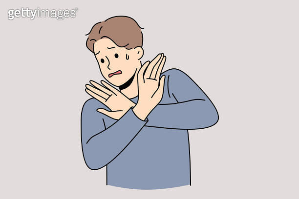 Panic stop and prevention concept 이미지 (1369495171) - 게티이미지뱅크