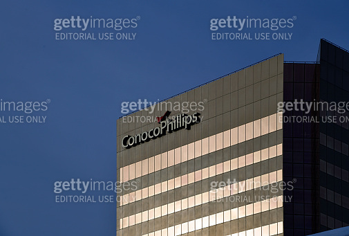 ConocoPhillips Building reflecting the winter sun, Anchorage, Alaska ...
