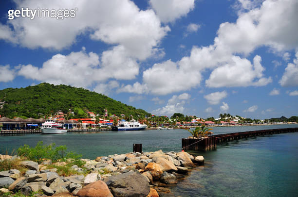 Marigot ferry terminal, Port of Marigot, French Saint Martin 이미지 ...