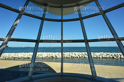 Lake Michigan, from the Milwaukee Art Museum (MAM) - Windhover Hall of ...