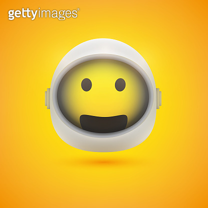Smiling Happy Spaceman Emoji (1365115704) - 게티이미지뱅크