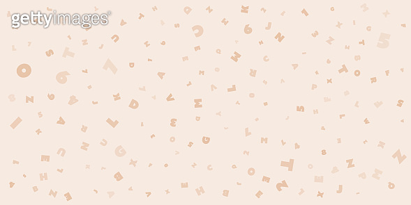 Bold Style Letters and Numbers Pattern (1438330609) - 게티이미지뱅크