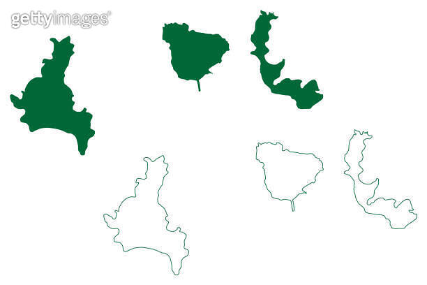 Chafarinas Islands (Kingdom of Spain, Mediterranean Sea) map vector ...