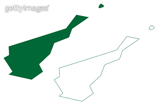 Alboran Islands (Kingdom of Spain, Mediterranean Sea) map vector ...