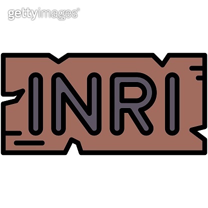 INRI sign icon, Holy week related vector illustration (1388207561) - 게티 ...