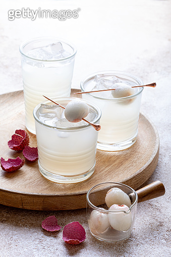 Honey Lime and Lychee cocktail. Lime soda ginger refreshing summer ...