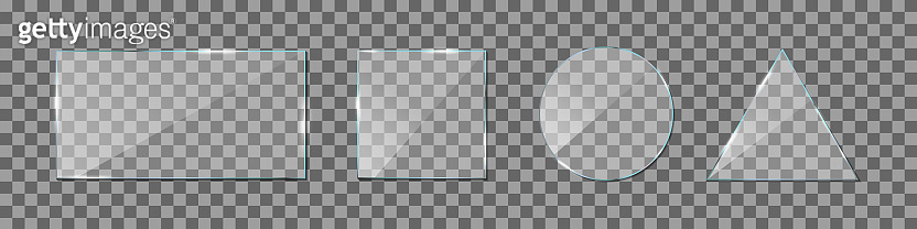 Shiny glass. Plexiglass with glossy effect and glare. Acrylic texture ...