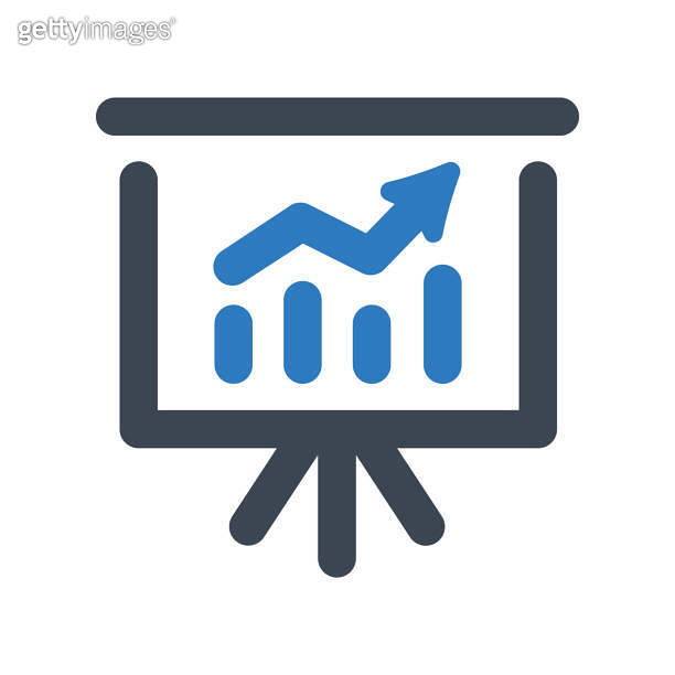 Sales Report icon - vector illustration . sales, report, Presentation, board, diagram ...