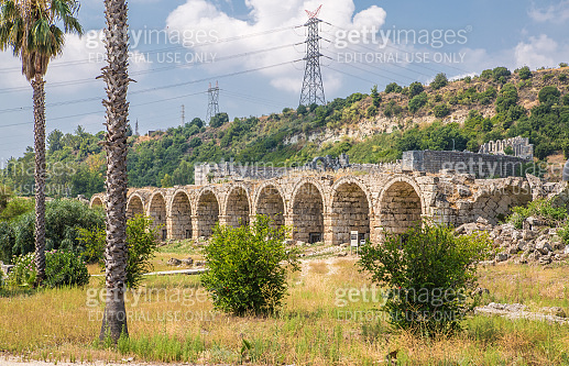 Perge, Stadium entrance ruins. Greco-Roman ancient city Perga. Greek ...