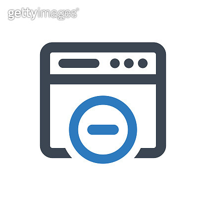 Close Browser icon - vector illustration . Close, Delete, Browser, Web ...