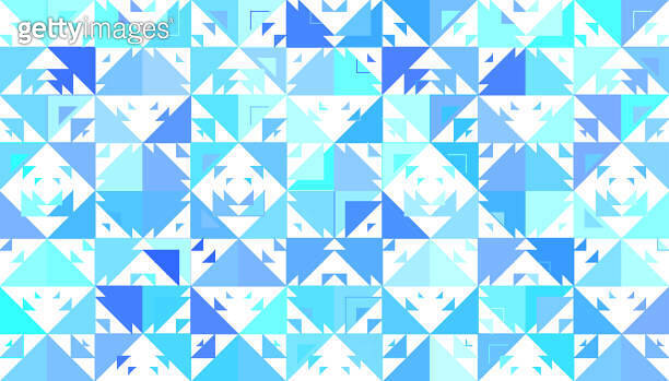 abstract summer blue triangle, geometric arrow pattern texture ...