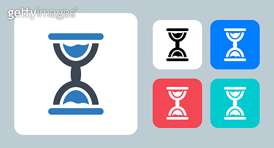 Hourglass icon - vector illustration . Hourglass, loading, waiting ...