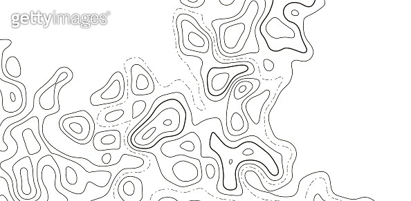 Topographic map abstract background. Outline cartography landscape ...