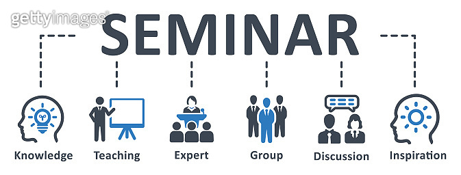 Seminar icon - vector illustration . Seminar, business, meeting ...