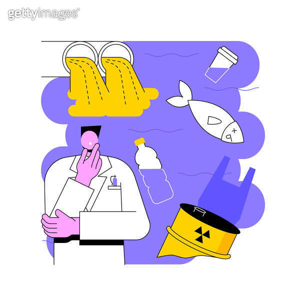 Water pollution abstract concept vector illustration. 이미지 (1390861018 ...