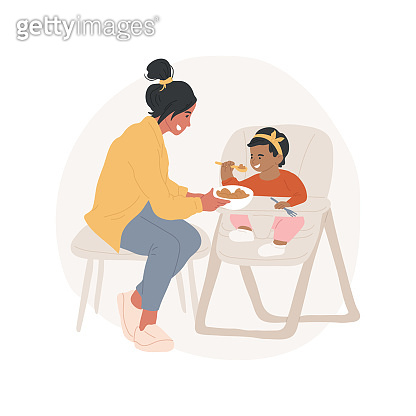 Using a fork and a spoon isolated cartoon vector illustration 이미지 ...