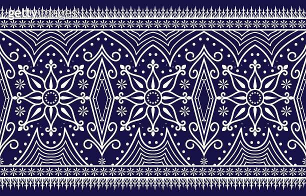 Decorative abstract geomatrical ethnic oriental pattern traditional ...