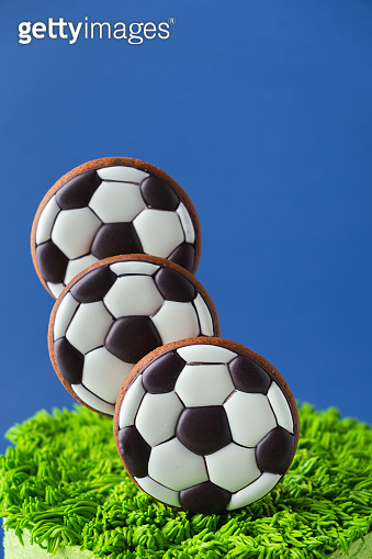 Birthday cake for a football fan with green cream cheese frosting ...