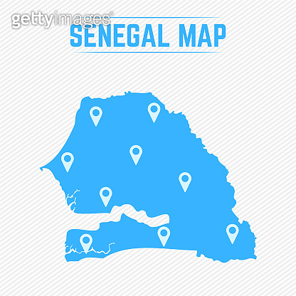 Senegal Simple Map With Map Icons 이미지 (1392481166) - 게티이미지뱅크