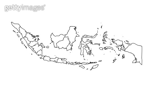 Doodle Map of Indonesia With States (1392504506) 일러스트, 무료 일러스트, 아이콘, 무료 ...