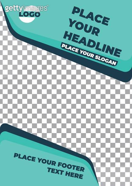 Simple A3 gradient template design with typography for poster 이미지 ...