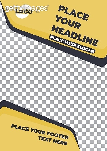 Simple A3 gradient template design with typography for poster 이미지 ...