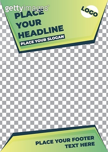 Simple A3 gradient template design with typography for poster 이미지 ...