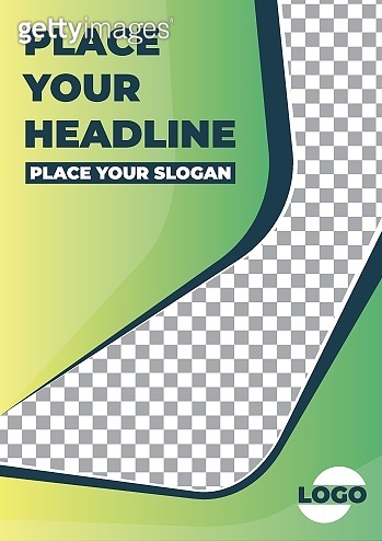 Simple A3 gradient template design with typography for poster ...