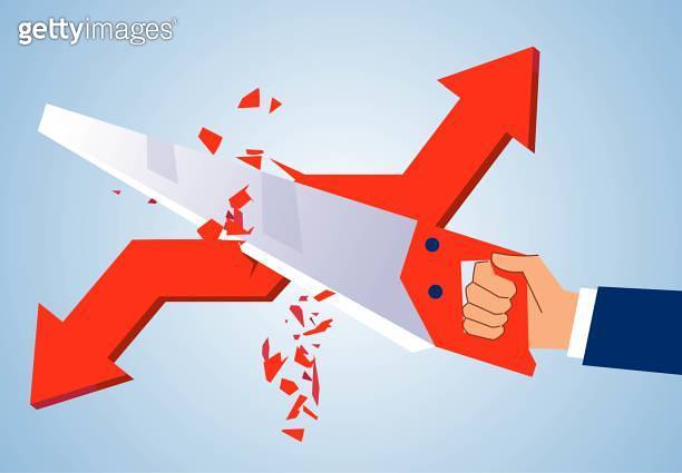 Cut out remove bad factor and bad condition, hand holding saw cut off ...