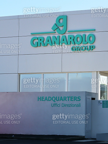 Granarolo Group logo on the Haedquarters facade. Granarolo Group is an ...