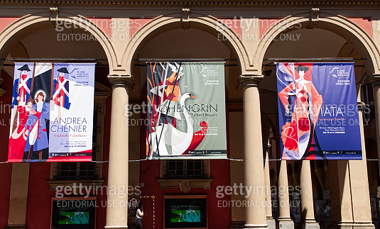 Posters of the most famous opera performed in the Theater. Teatro ...