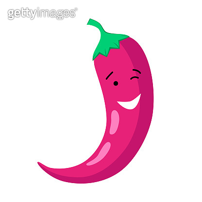 Cute, funny cartoon chilli character. 이미지 (1423600243) - 게티이미지뱅크